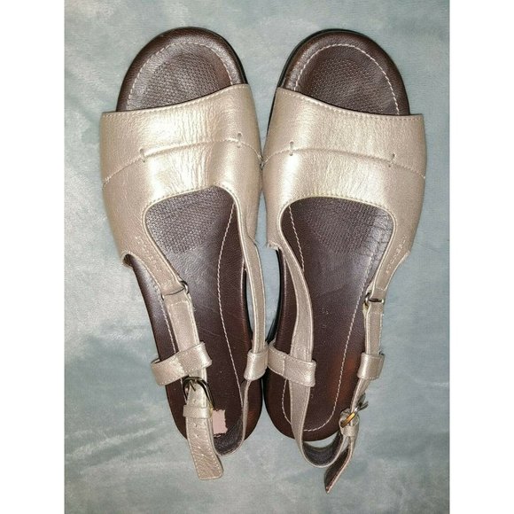 Stonefly | Shoes | Stonefly Us 8m Eu 39 Shiny Gold Leather Slingback ...